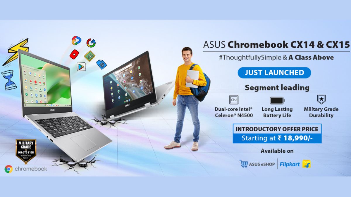 ASUS Chromebook CX1 Series Launched In India; Check Price, Specifications, Benefits And More